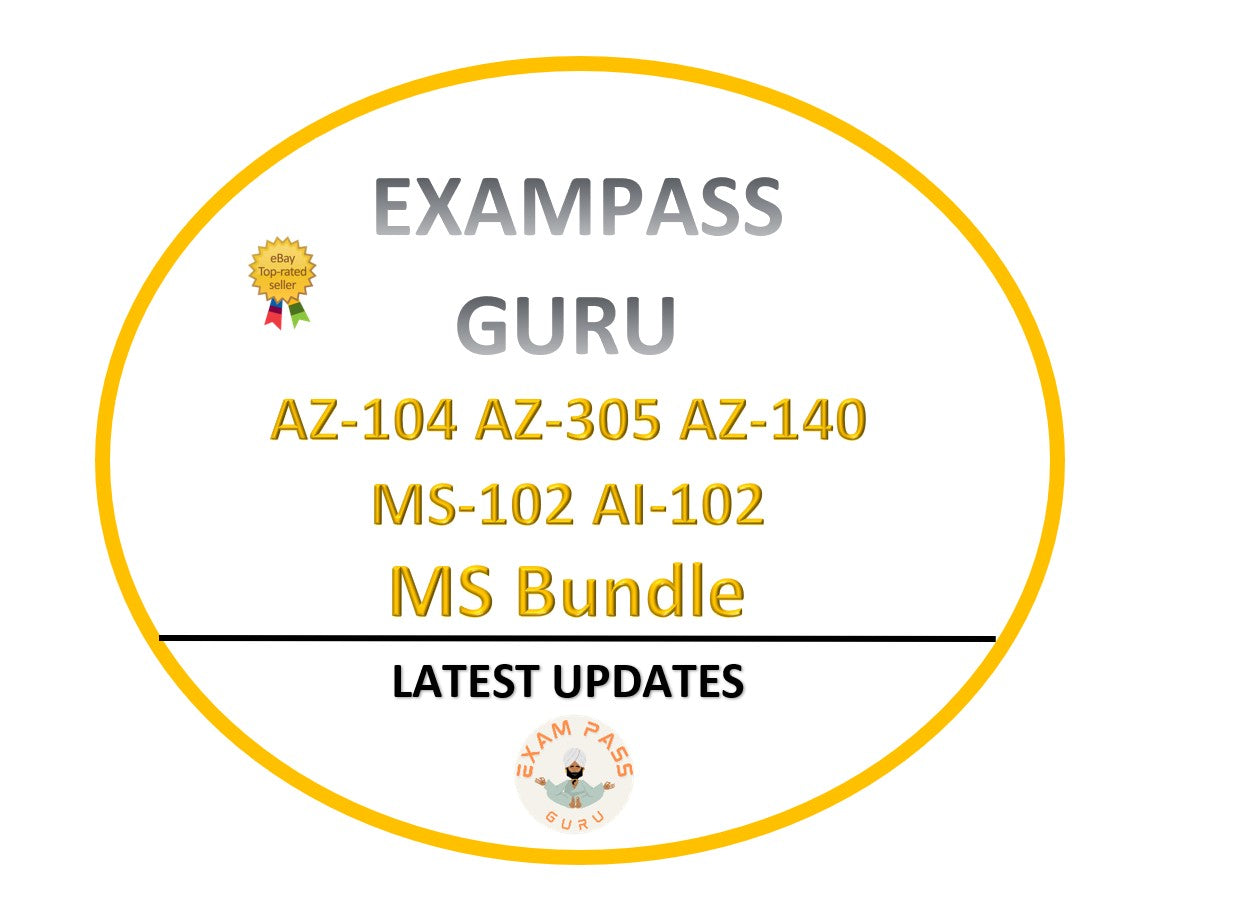 AZ-104 AZ-305 AZ-140 MS-102 AI-102 Exam super bundle! – ExamPassGuru